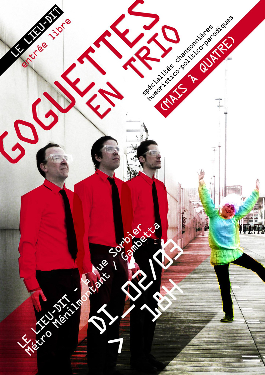 Critique du spectacle : Goguettes en trio (mais à quatre) - CRITICOMIQUE